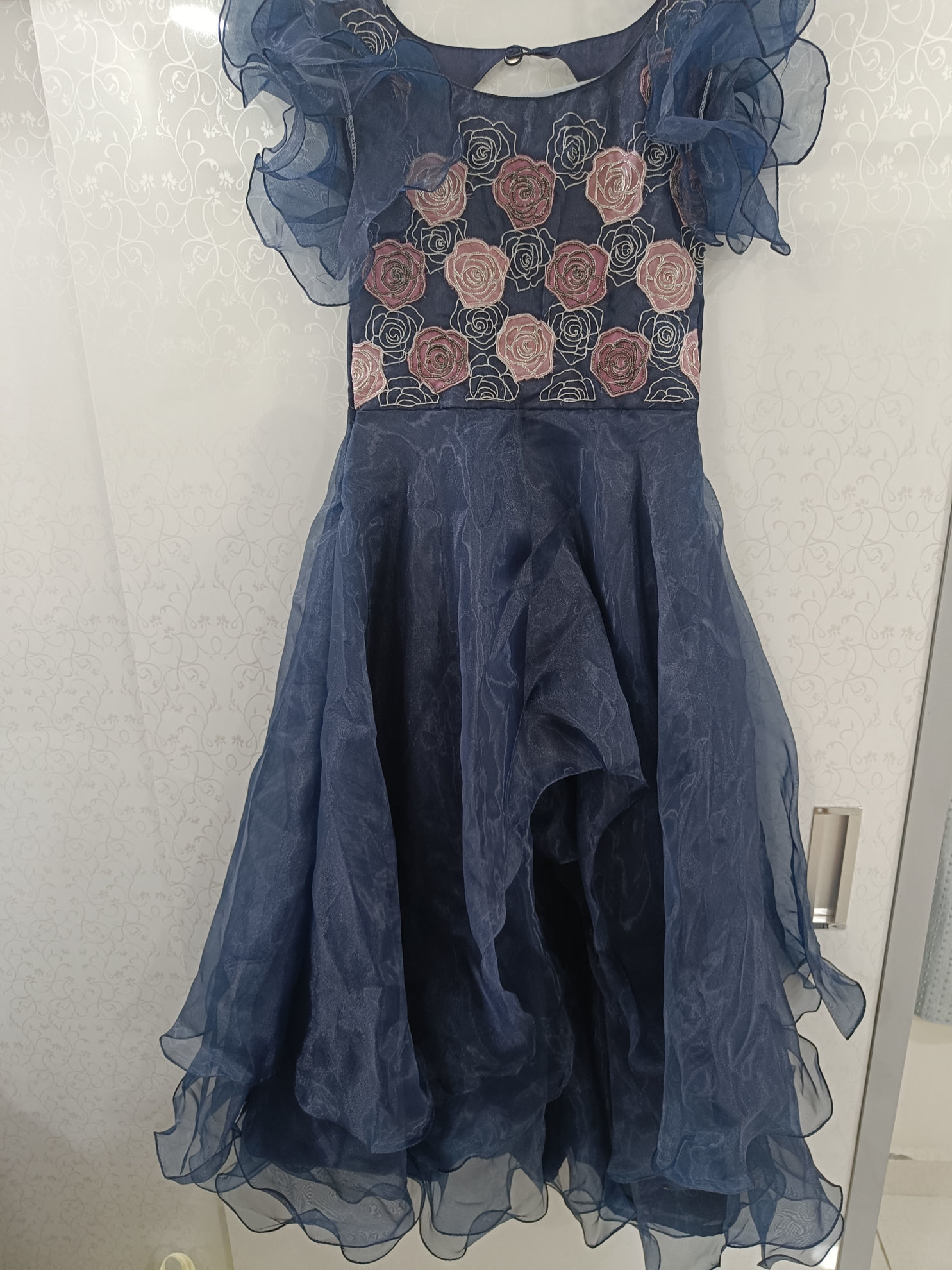 Punarvi - India Authentic|PreLoved|Sustainable Navy Blue frock
