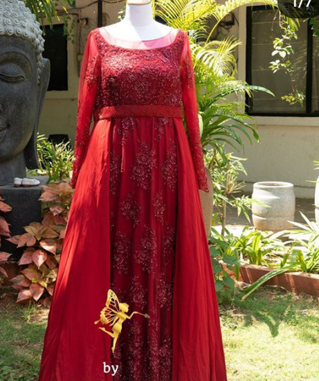 Punarvi - India Authentic|PreLoved|Sustainable IPL24 Designer long frock