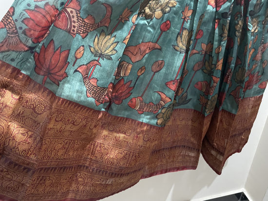 Punarvi - India Authentic|PreLoved|Sustainable Kalamkari Half saree