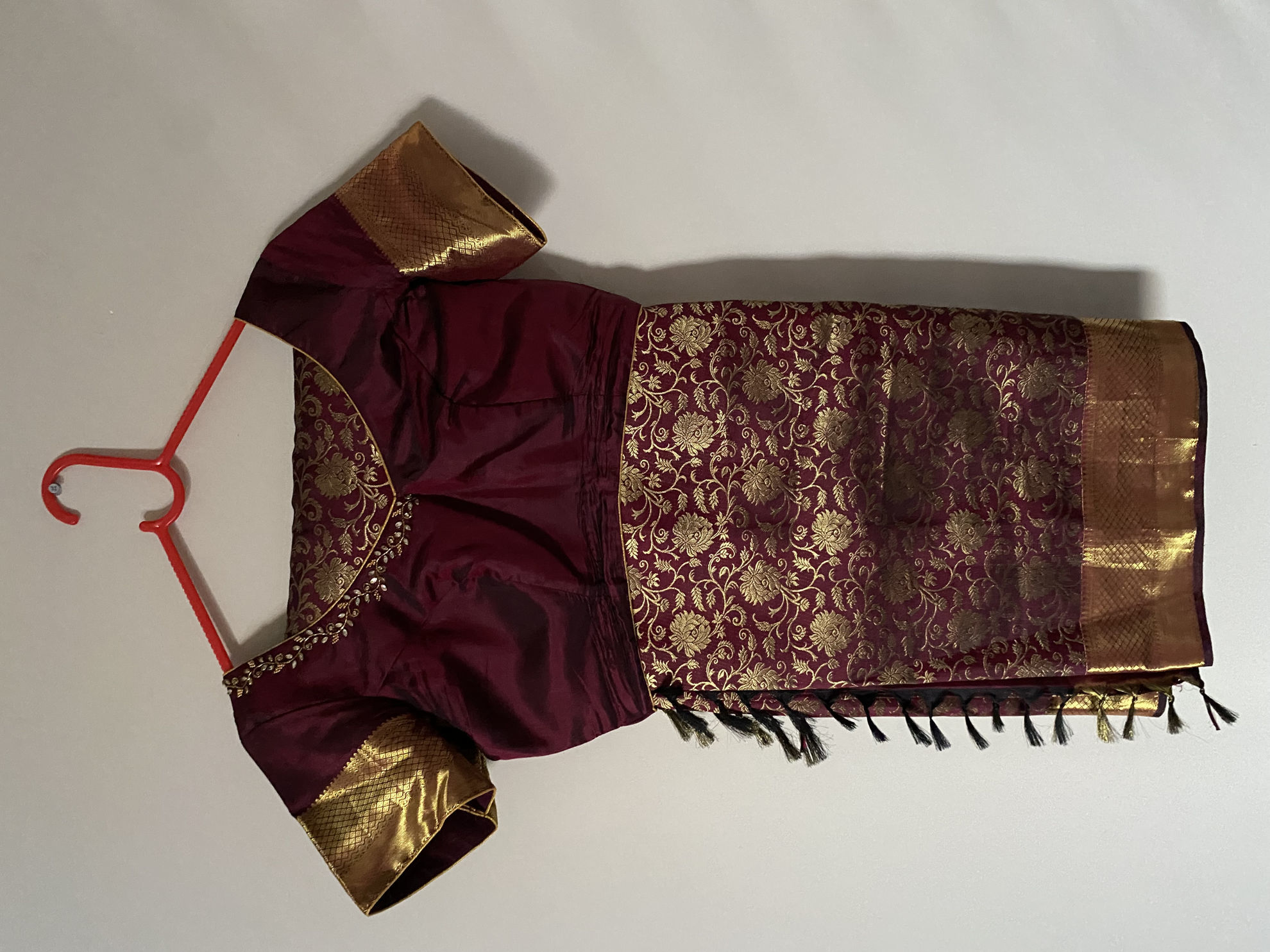 Punarvi - India Authentic|PreLoved|Sustainable Deep maroon Kanjeevaram ...