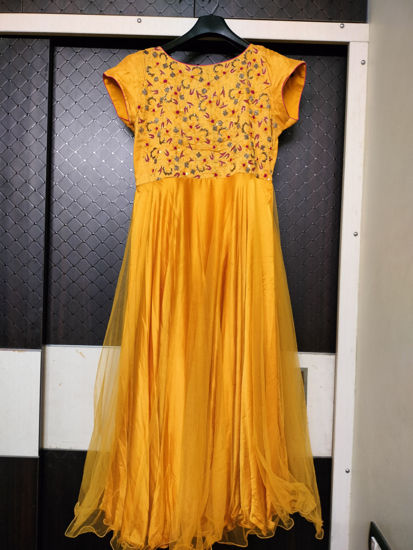 Punarvi - India Authentic|PreLoved|Sustainable Long Frock with maggam work
