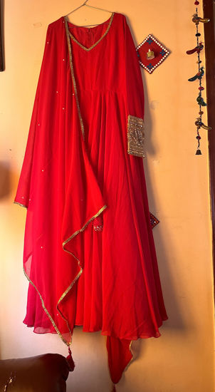 Punarvi - India Authentic|PreLoved|Sustainable Hot pink full length ...